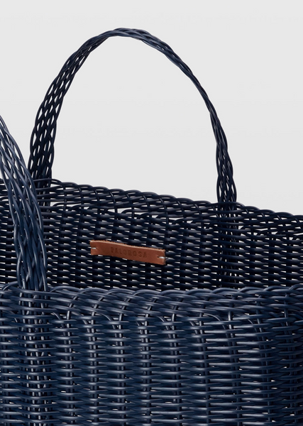 Extra Large Basket Tote Bag — Midnight – La Garçonne Extra Large Basket Tote Bag — Midnight – La Garçonne