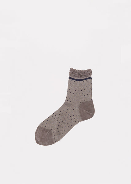 The Sky Point Socks — Silver – La Garçonne