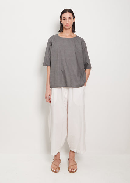 Keya Cotton Tee Shirt — Asphalt – La Garçonne