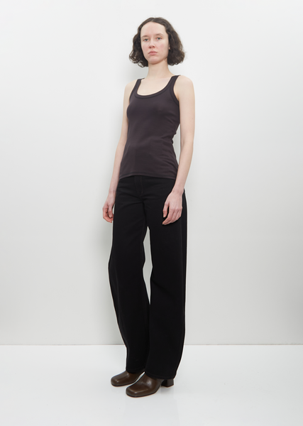 Cotton Rib Tank Top — Squid Ink – La Garçonne