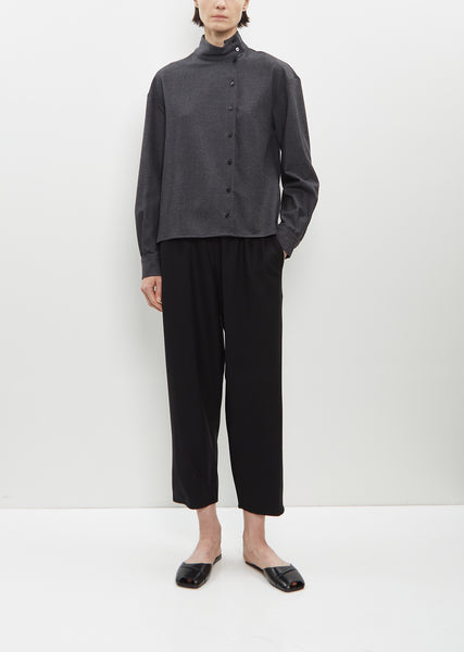 Wool Rubashka Shirt — Grey – La Garçonne