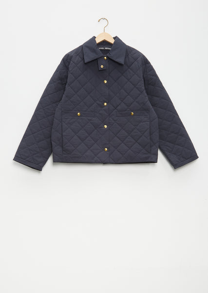 Taffeta Jacket — Navy – La Garçonne