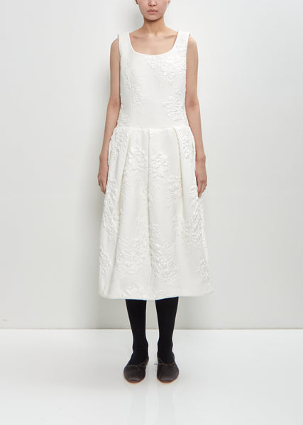 Floating Jacquard Flower Pattern Dress – La Garçonne