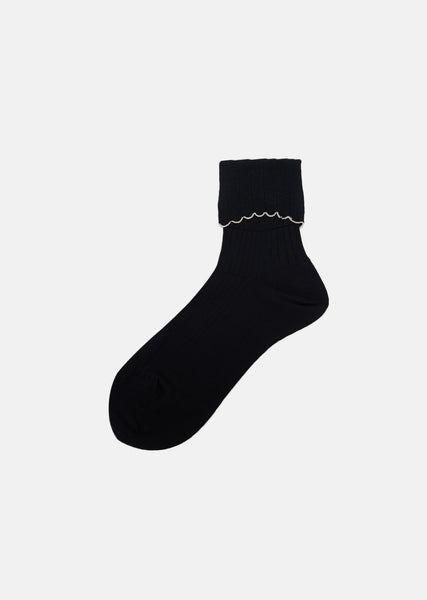 Picot Rib Socks by Antipast - La Garçonne
