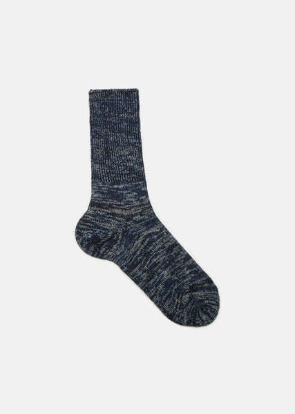Indigo Cotton Mix Color Socks by Blue Blue Japan- La Garçonne