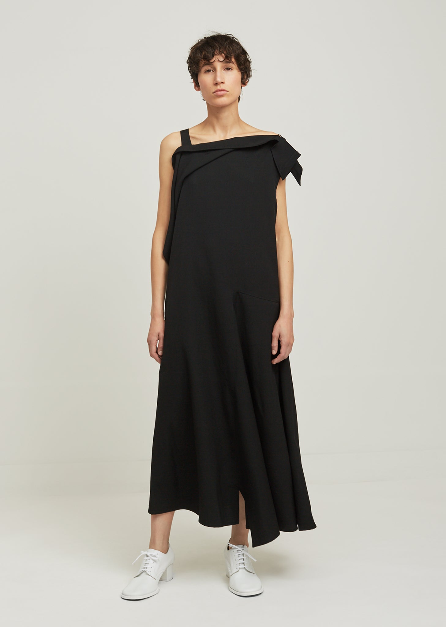 Gabardine Drape S Sleeveless Dress by Yohji Yamamoto- La Gabardine Drape S Sleeveless Dress by Yohji Yamamoto- La
