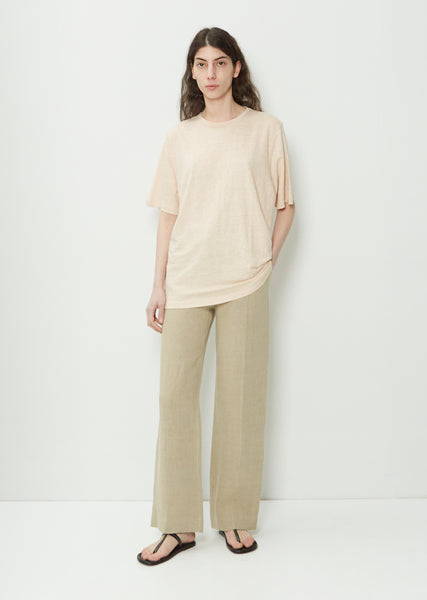 Oversized Linen Tee – La Garçonne