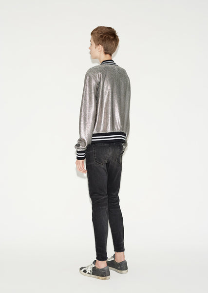 Shrunken Metallic Roadie Jacket by R13 - La GarÁonne – La Garçonne